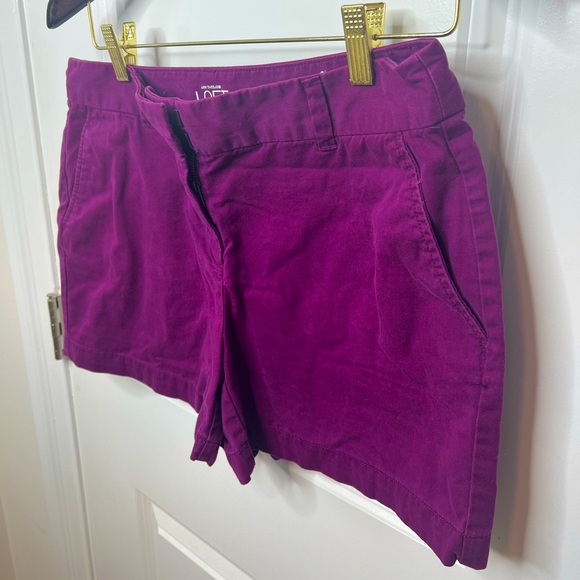 LOFT | Shorts | Loft Plum Shorts 4 Inch Inseam | Poshmark